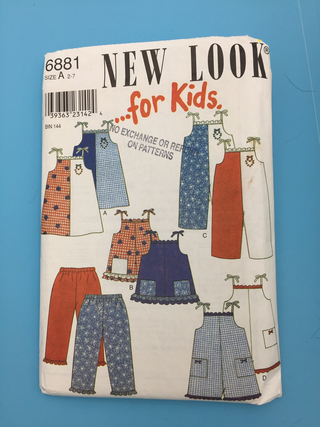 6881 Vintage New Look for Kids Six Sizes in One Sewing Pattern - Etsy ...