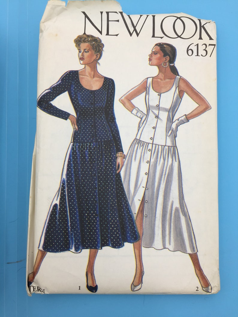 6137 Vintage New Look Sewing Pattern Misses Six Sizes in One | Etsy