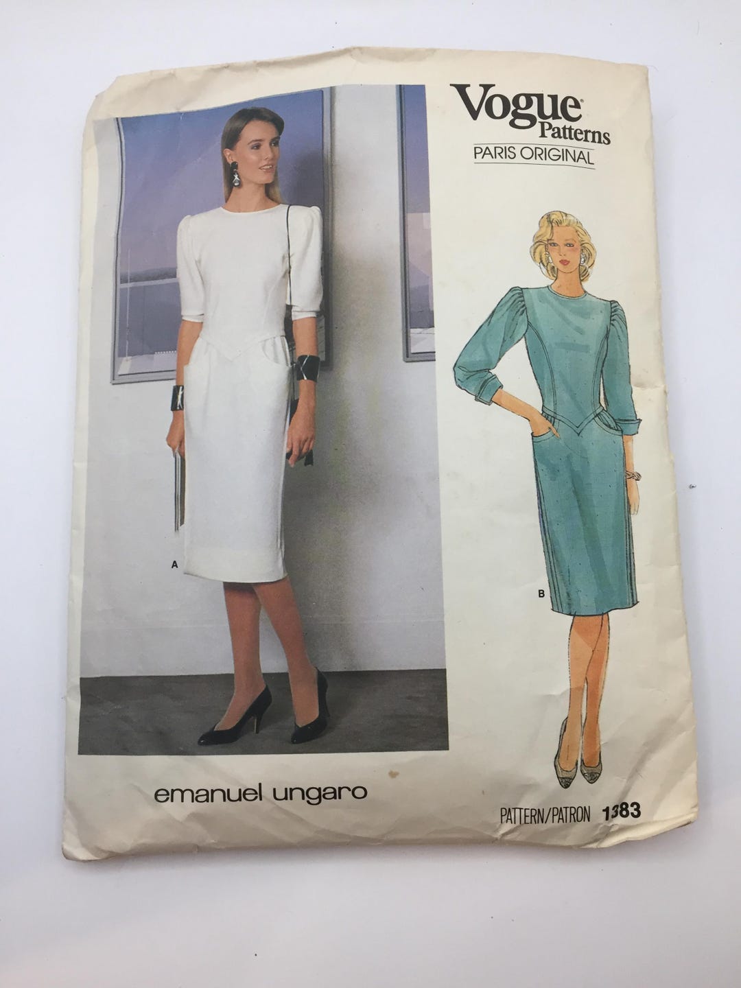 1383 Vintage 1980's Vogue Sewing Pattern Sizes 6 Cut With Instructions ...