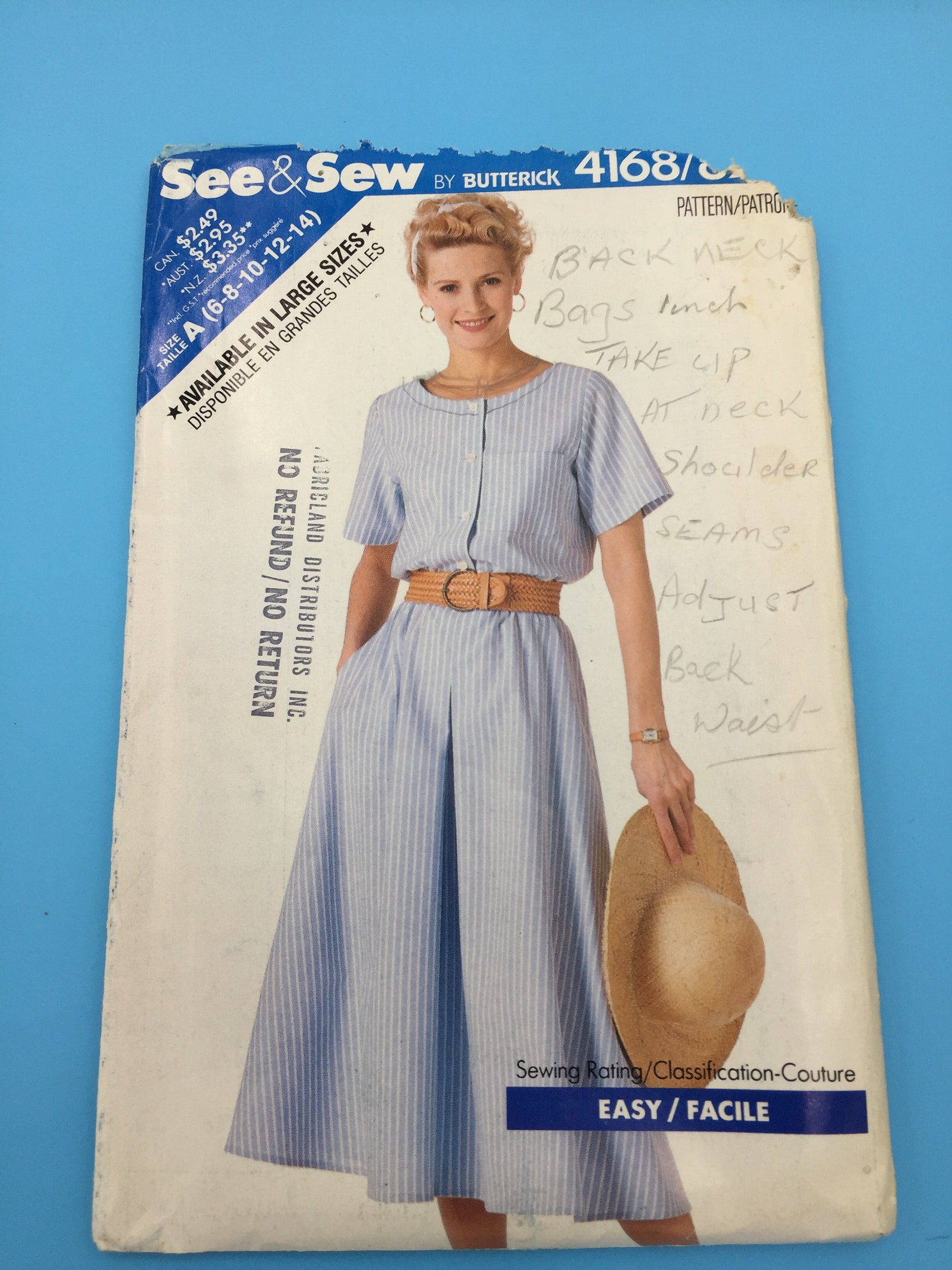 4168 Vintage 1989 See & Sew Sewing Pattern Misses/misses Petite Dress ...