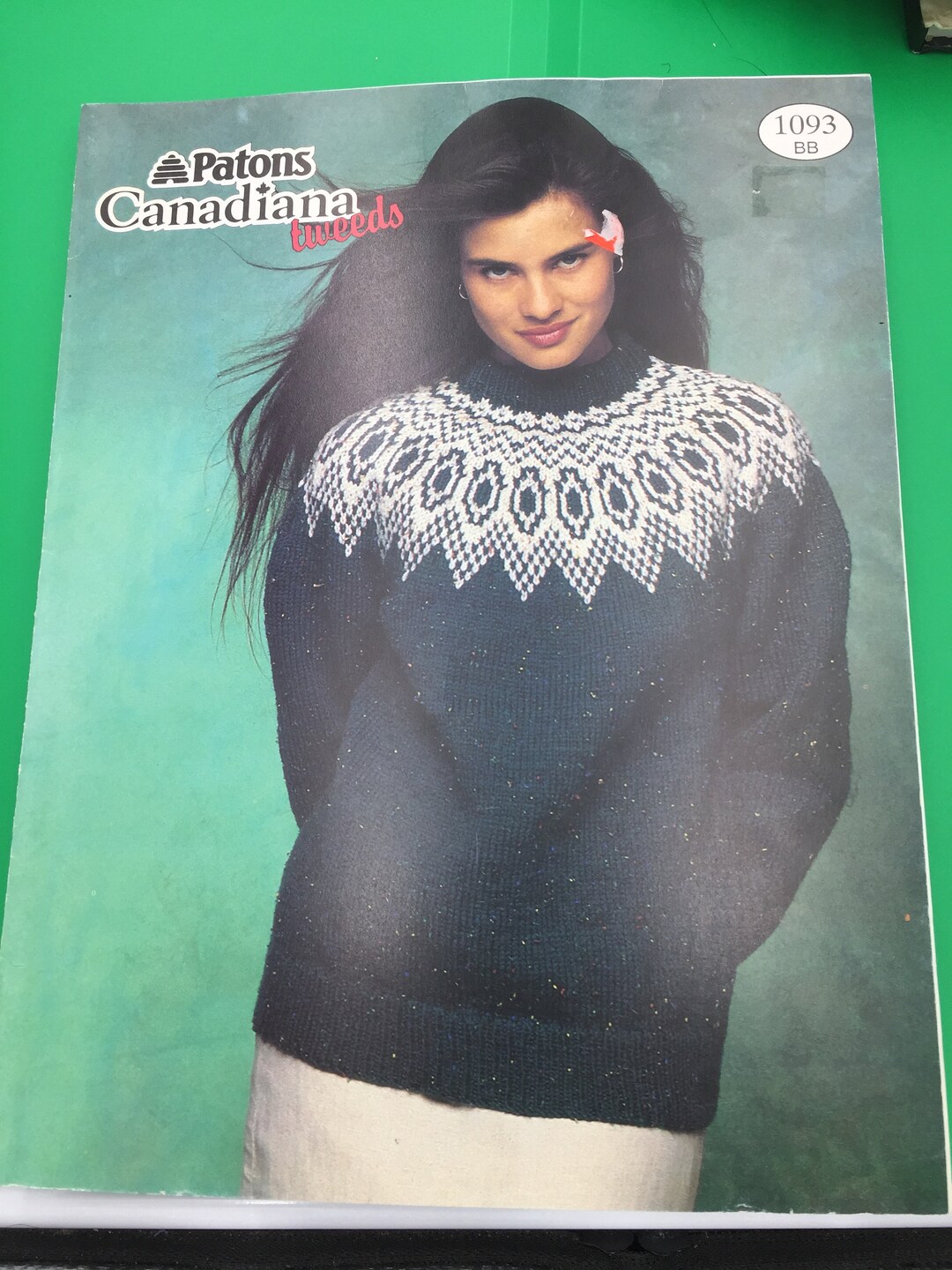 Patons #1093 Vintage 1991 Canadiana Tweed Knitting Pattern - Etsy