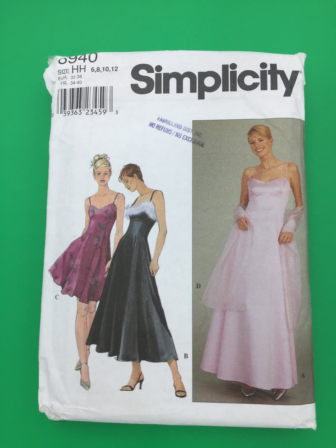 8940 Vintage 1999 Simplicity Sewing Pattern Misses/misses Petite Dress ...