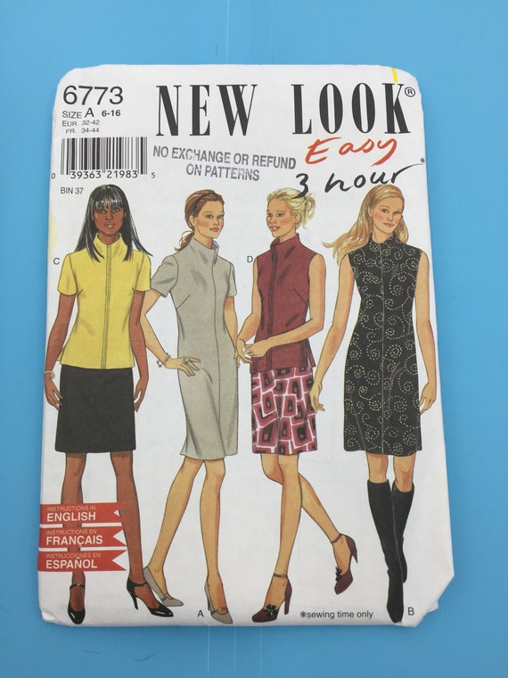 6773 Vintage New Look Six Sizes in One Sewing Pattern Misses | Etsy