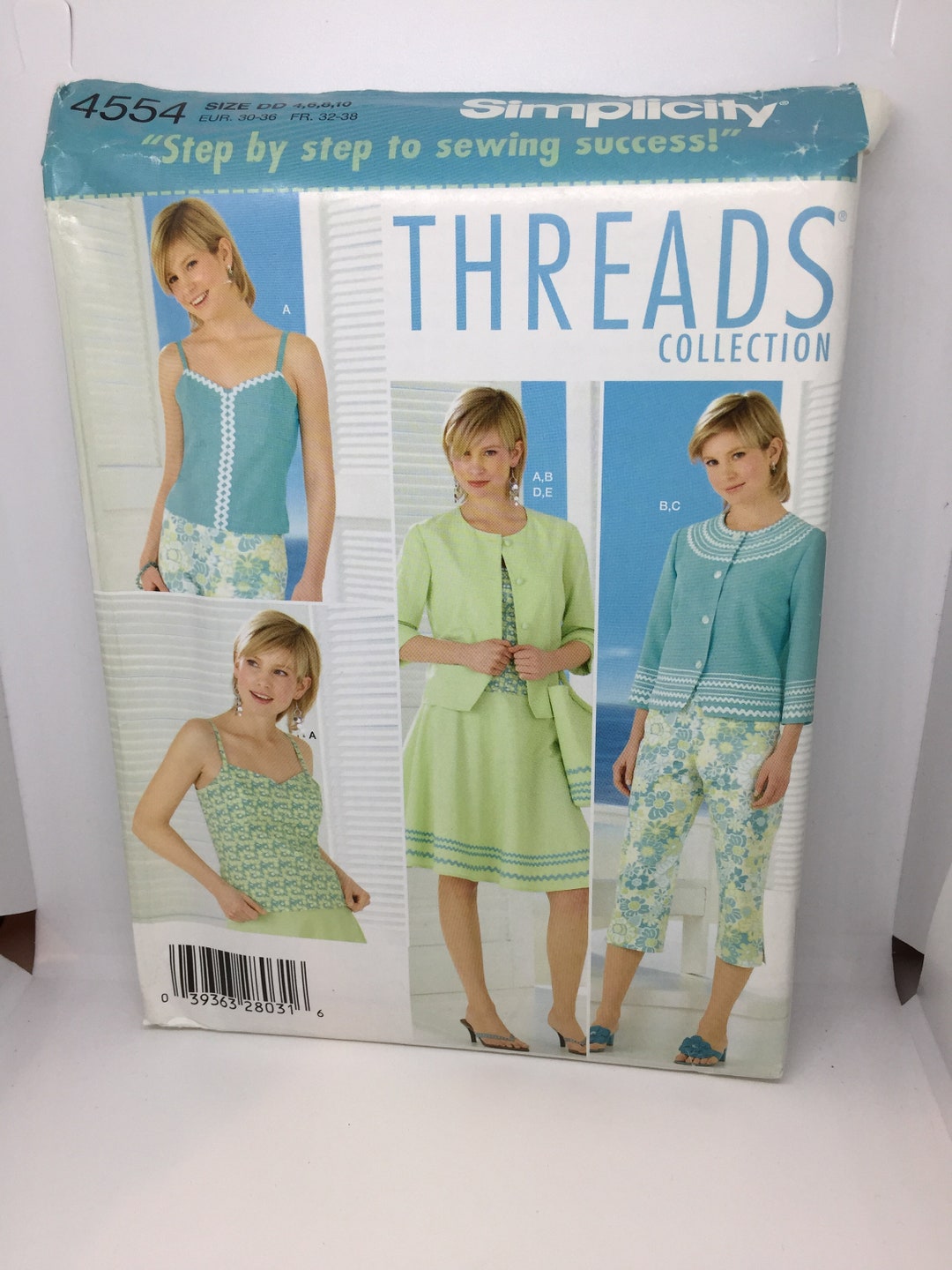 4554 Simplicity 2005 Threads Collection Sewing Pattern Misses - Etsy