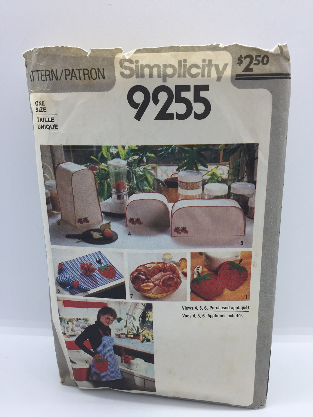 9255 Simplicity Vintage 1979 Sewing Pattern Kitchen Appliance Covers ...