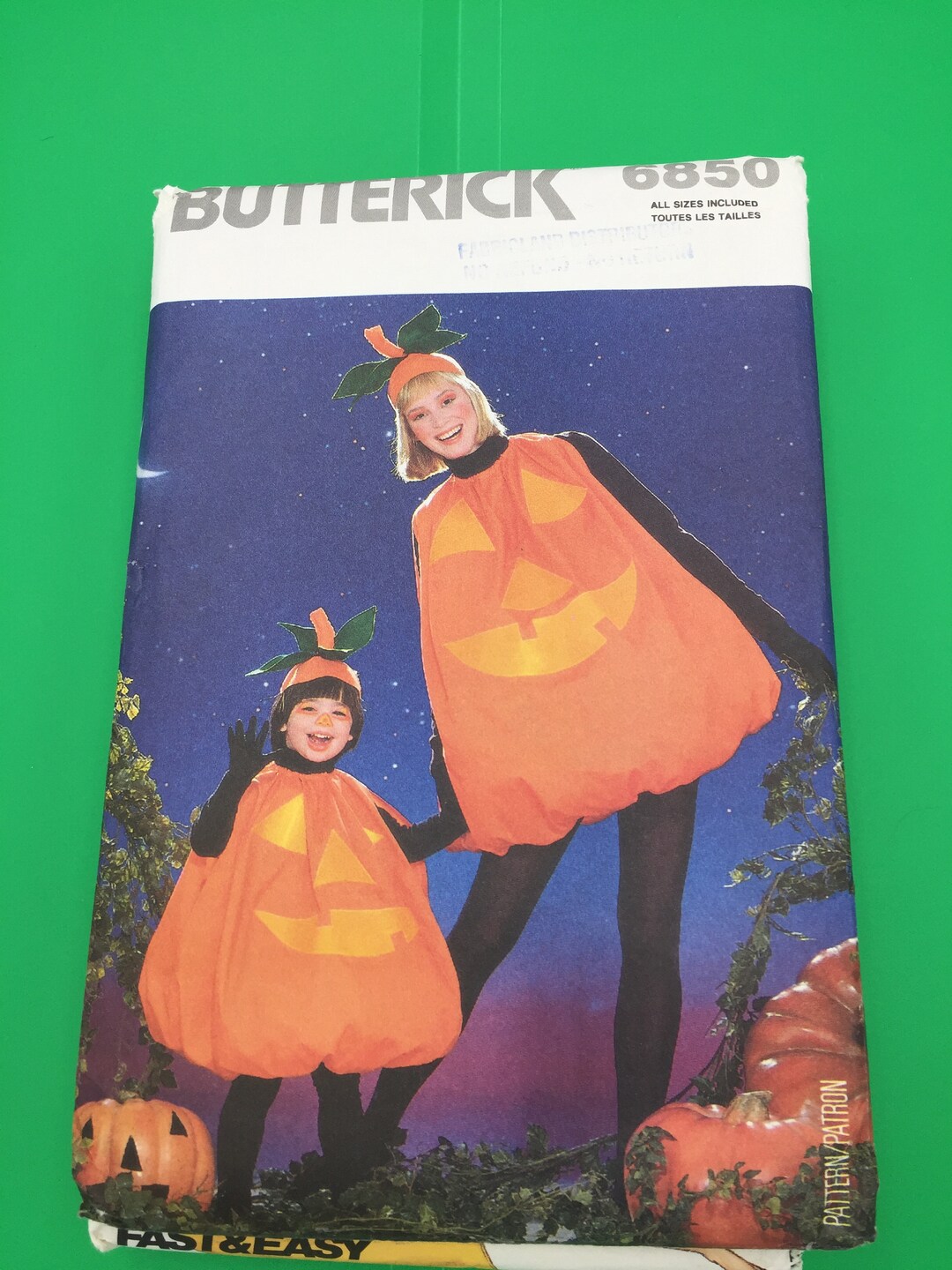 6850 Vintage 1988 Butterick Sewing Pattern Chldrens/misses Costume Size ...