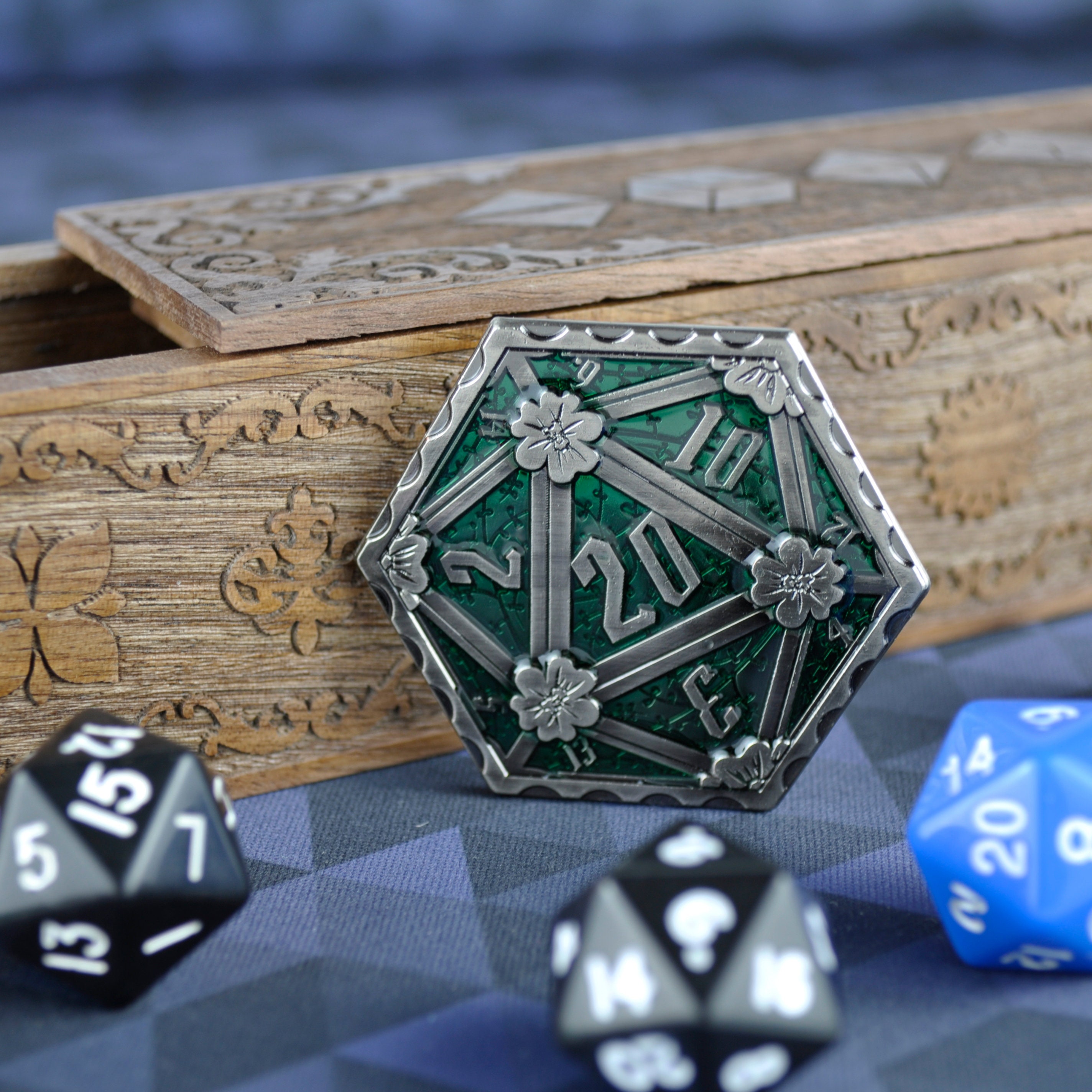 D2 RPG Coin Groen emaille in nikkelmetaal Tabletop - Etsy Nederland