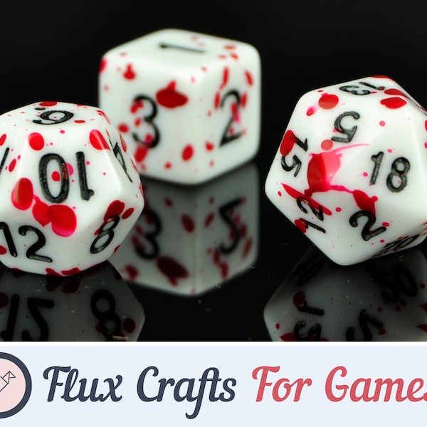 Blood Splatter Dice - Etsy