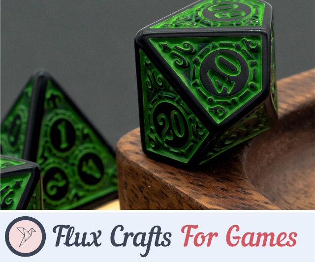 Flux Crafts D20 D8 D6 Yellow on White Acrylic| Blood Splatter DND 7pcs ...