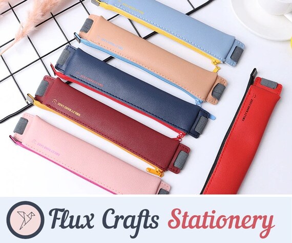 PU Leather Small Zipper Pen Case Modern Strap Tablet Pen | Etsy UK