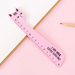 15cm Wood Rulers Clueless Cat Collection Stationery Essentials, Funny ...