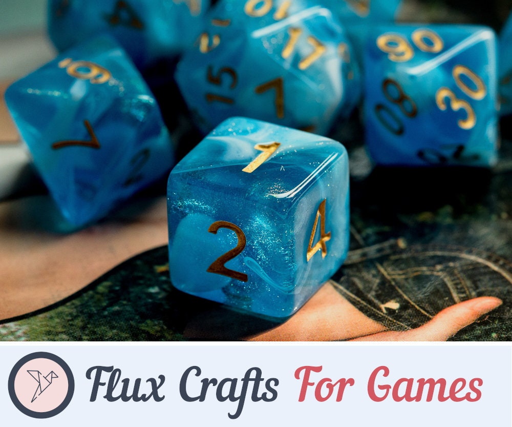 Games & Puzzles Toys & Games Dungeons and Dragons D20 D10 D8 D6 D4 Blue ...