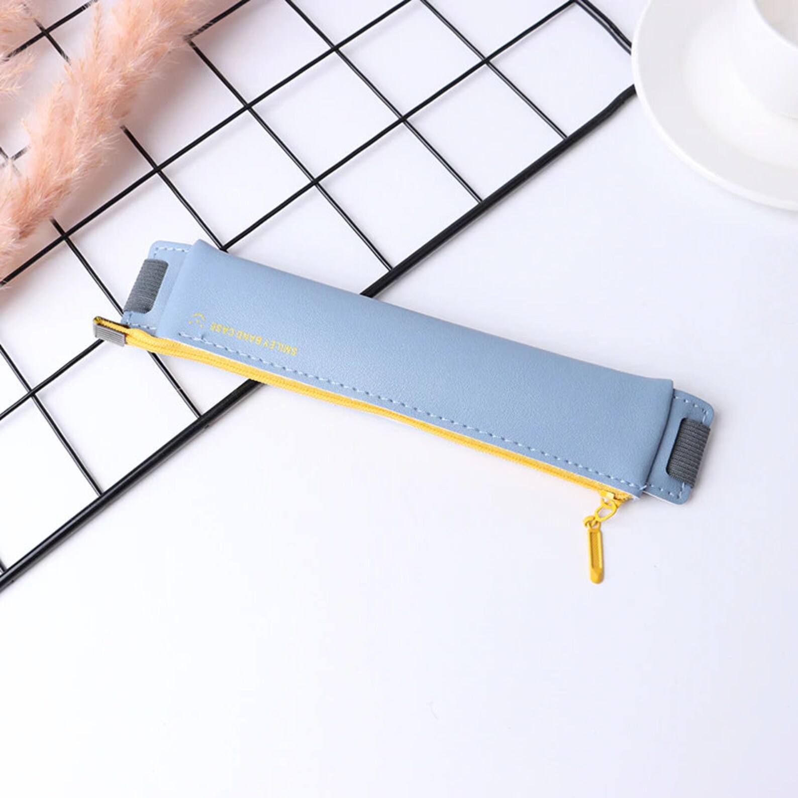 PU Leather Small Zipper Pen Case Modern Strap Tablet Pen - Etsy UK