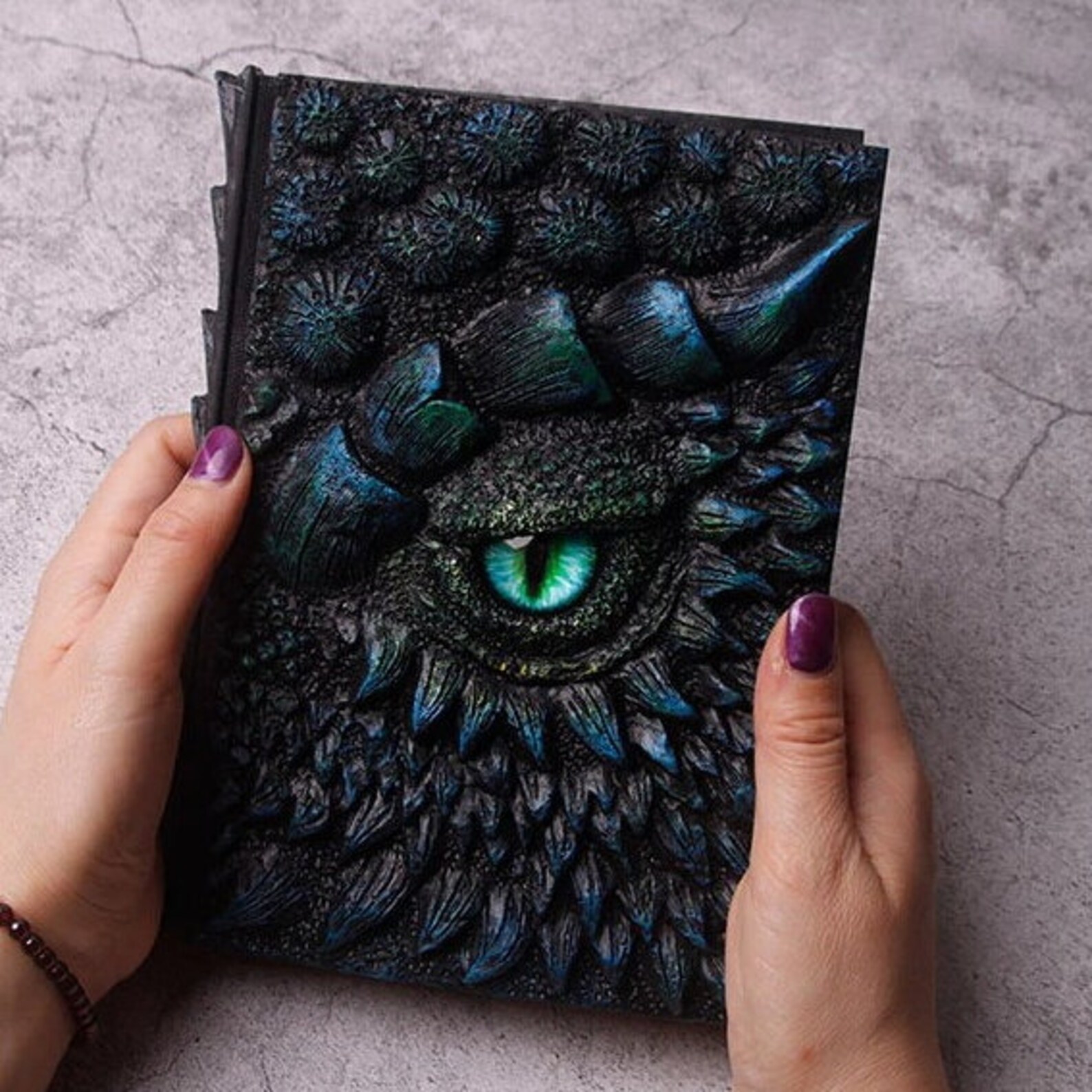 A5 Resin Notebook Hand Painted Dragon Hardback Handmade - Etsy