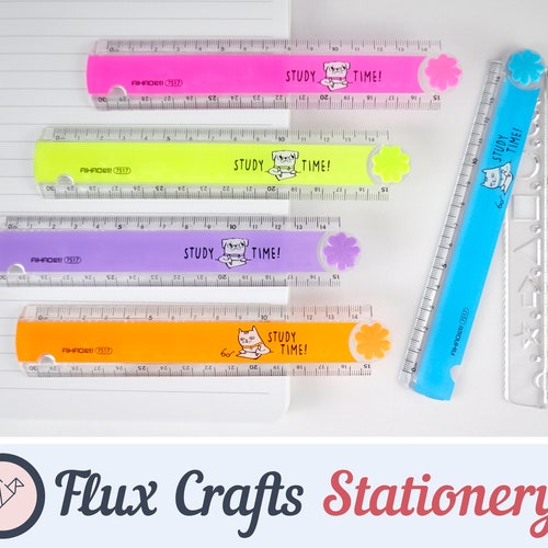 30cm Acrylic Folding Rulers & Stencils Neon Collection Neon - Etsy UK