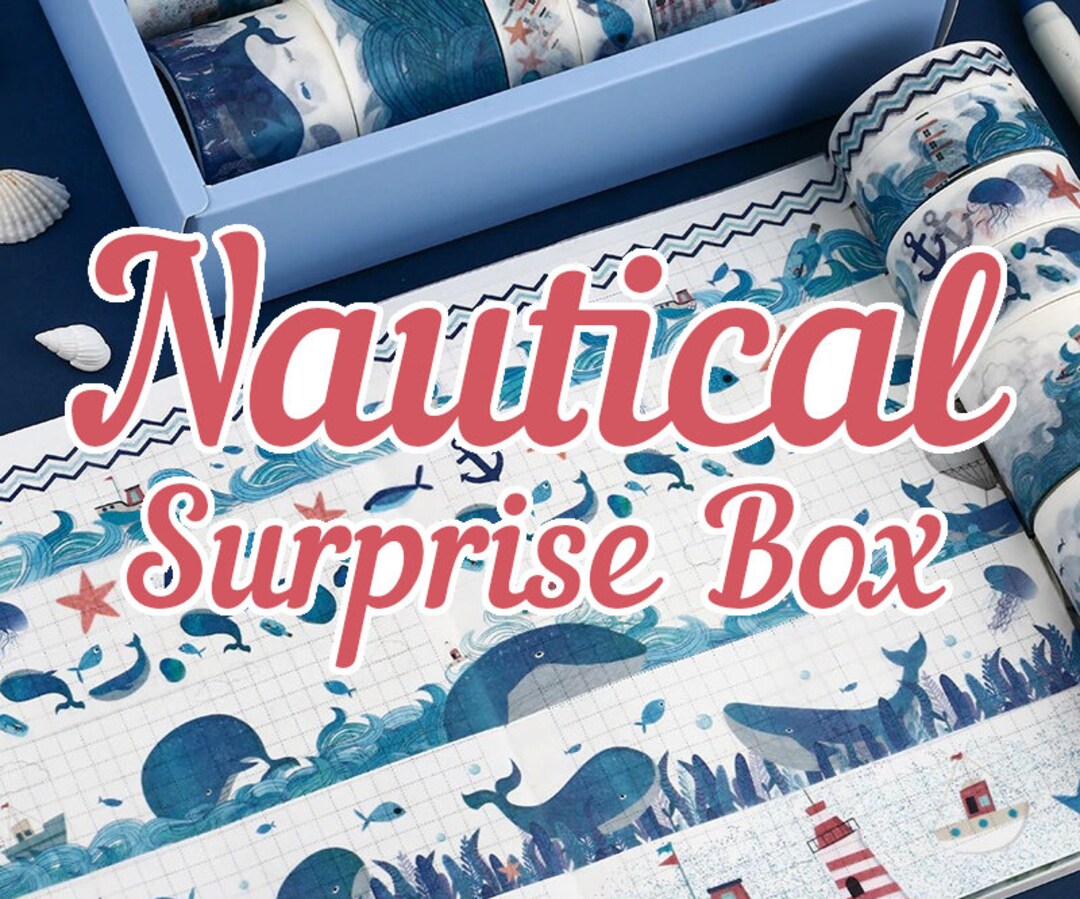Nautical Themed Gift Box Surprise Mystery Box Stationery - Etsy