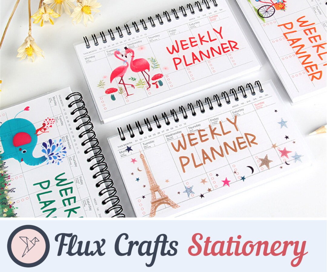 Weekly Wire Bound Planner Collection Undated Calendar, Ring Bound ...