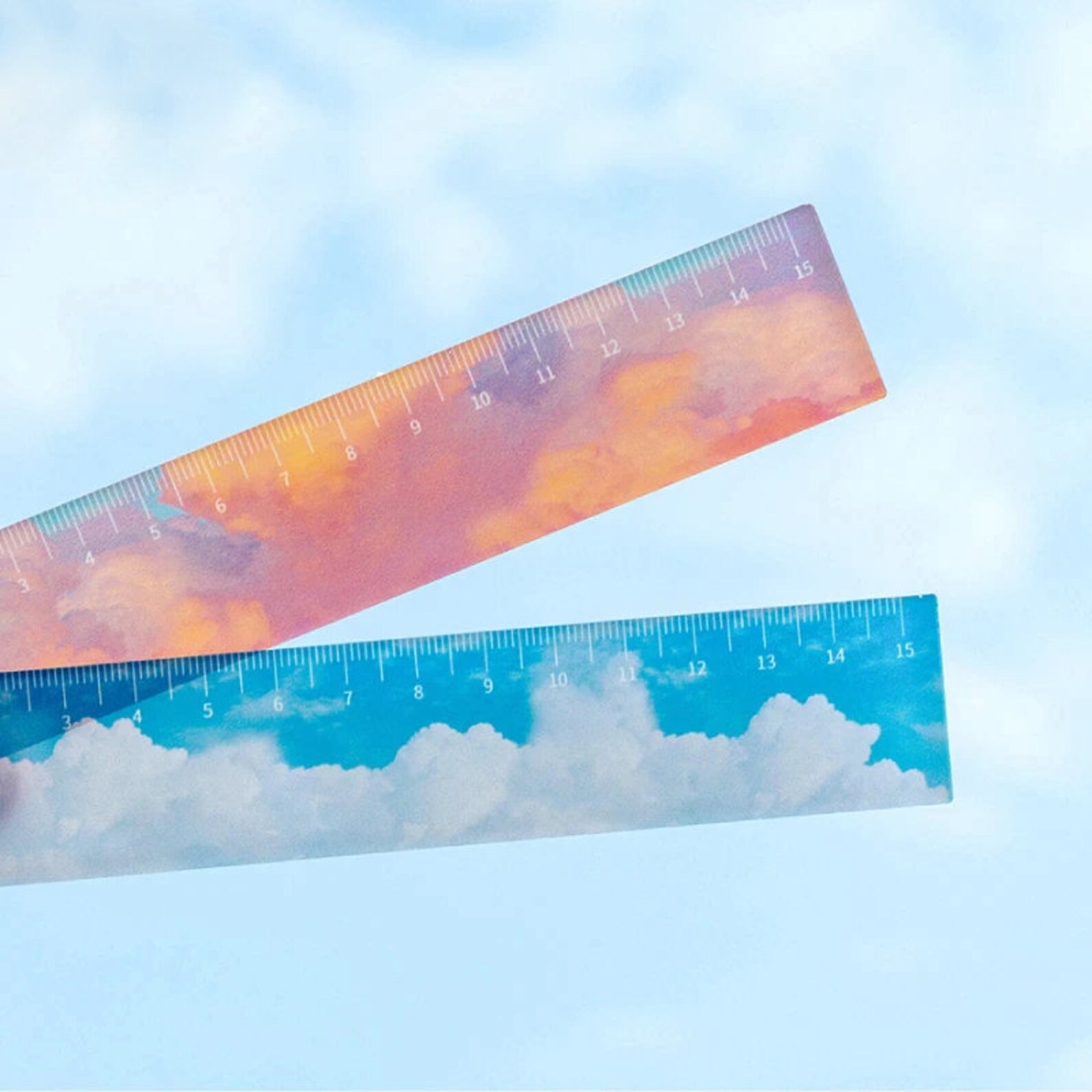 15cm Acrylic Rulers Pictorial Clouds & Mountains Stationery - Etsy UK