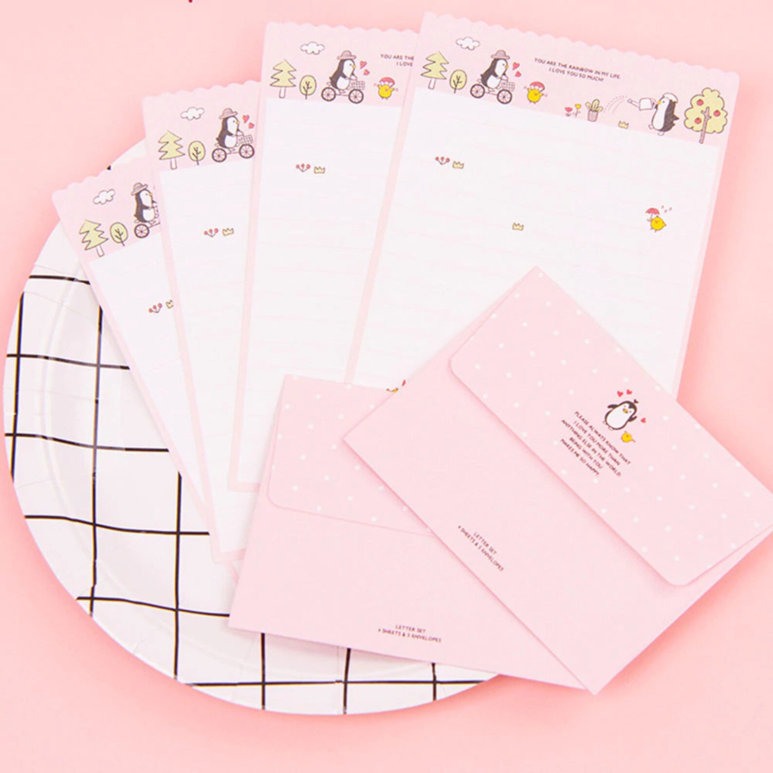 6pcs A7 Mini Writing Set with Envelopes Kawaii Style | Etsy