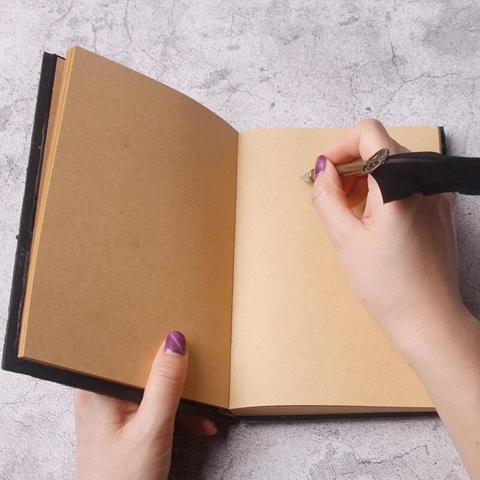 A5 Resin Notebook Hand Painted Dragon Hardback Handmade - Etsy