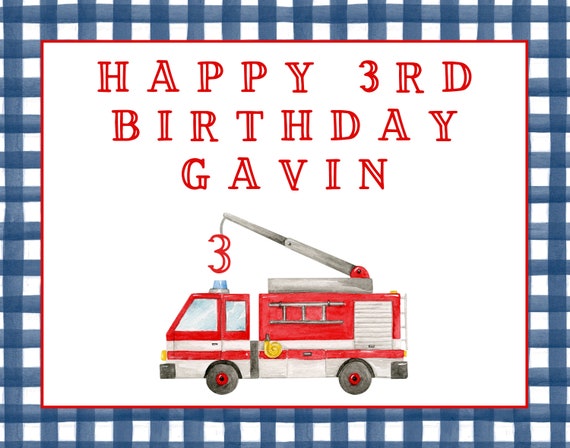 Fireman Welcome Sign, Fireman Birthday Welcome, Fireman Welcome ...