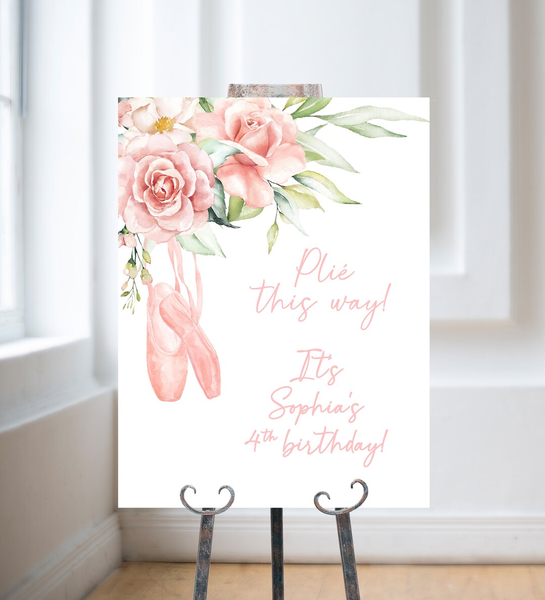 Ballet Welcome Sign, Ballet Birthday Welcome, Ballet Welcome, Birthday ...