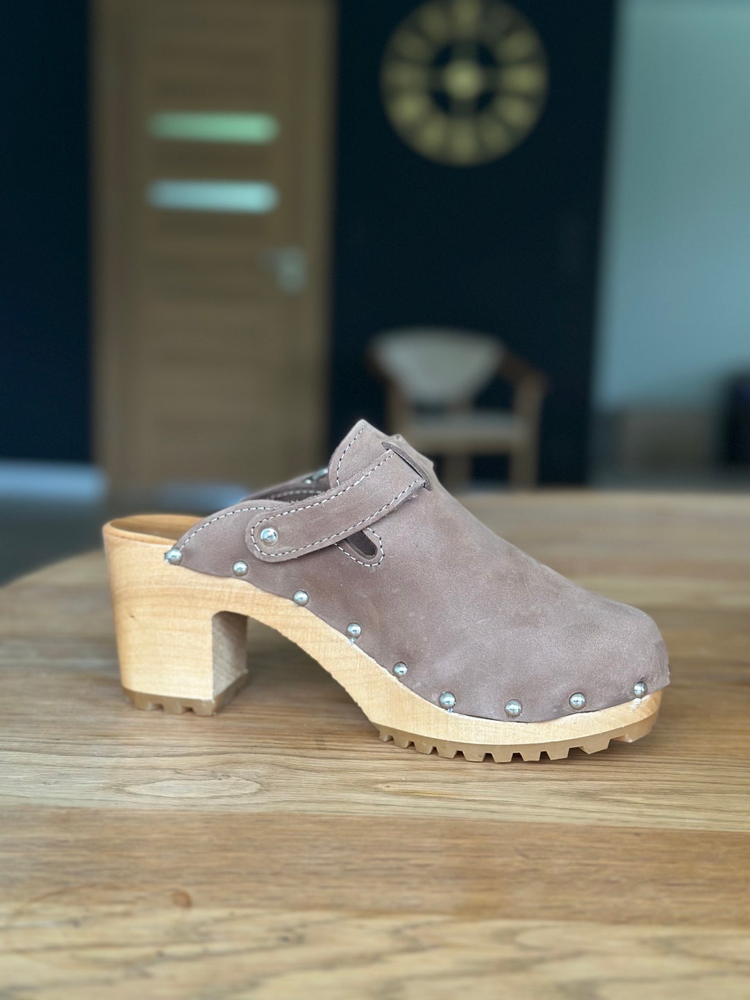 Leather Clogs, Women Clogs, Swedish Clogs, Platform Clogs, Wooden Clogs ...