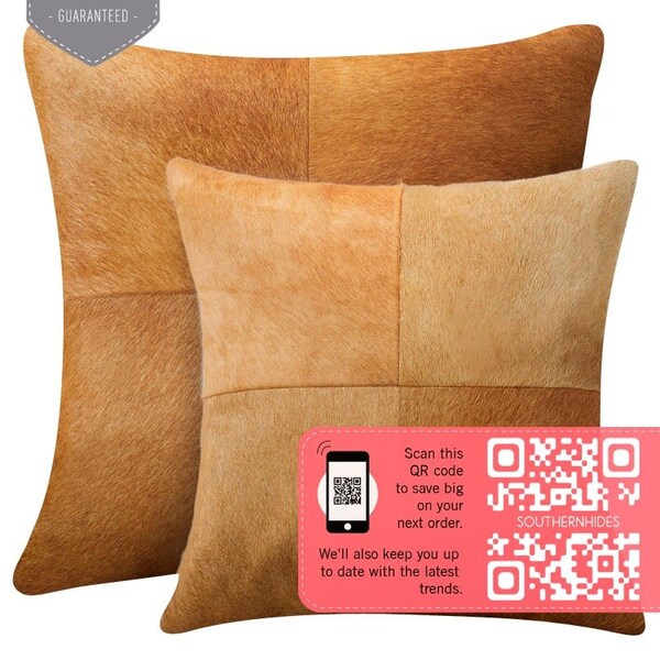 Cowhide Pillow - Etsy