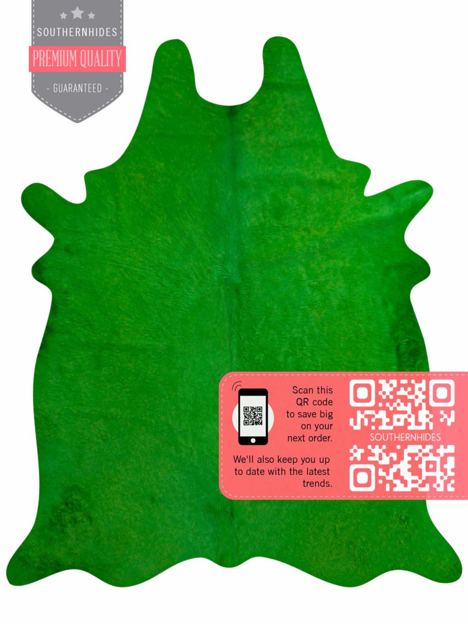 Green Cowhide Rug Dyed Green Cow Hide Rug - Etsy