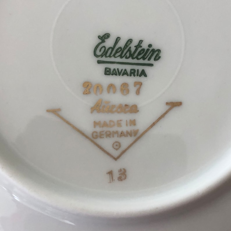 Vintage Bavaria Edelstein German Porcelain Aurora Pattern - Etsy
