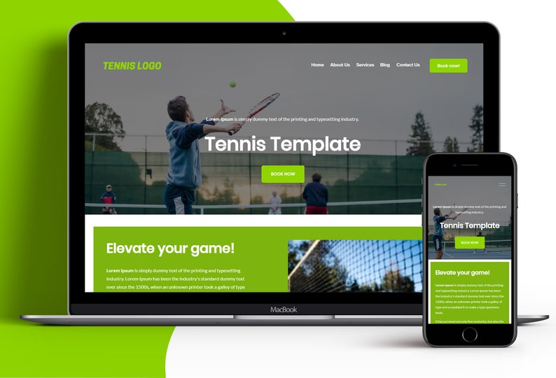 Squarespace 7 1 Sports Template Website Template Etsy