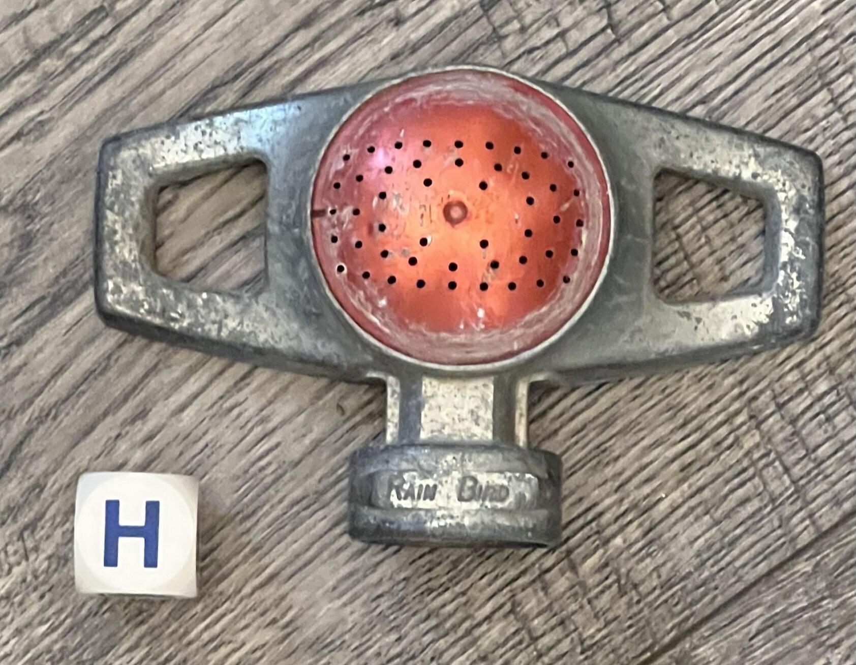 Vintage Metal Rain Bird RED or PINK Metal Rectangle Spray Hose ...