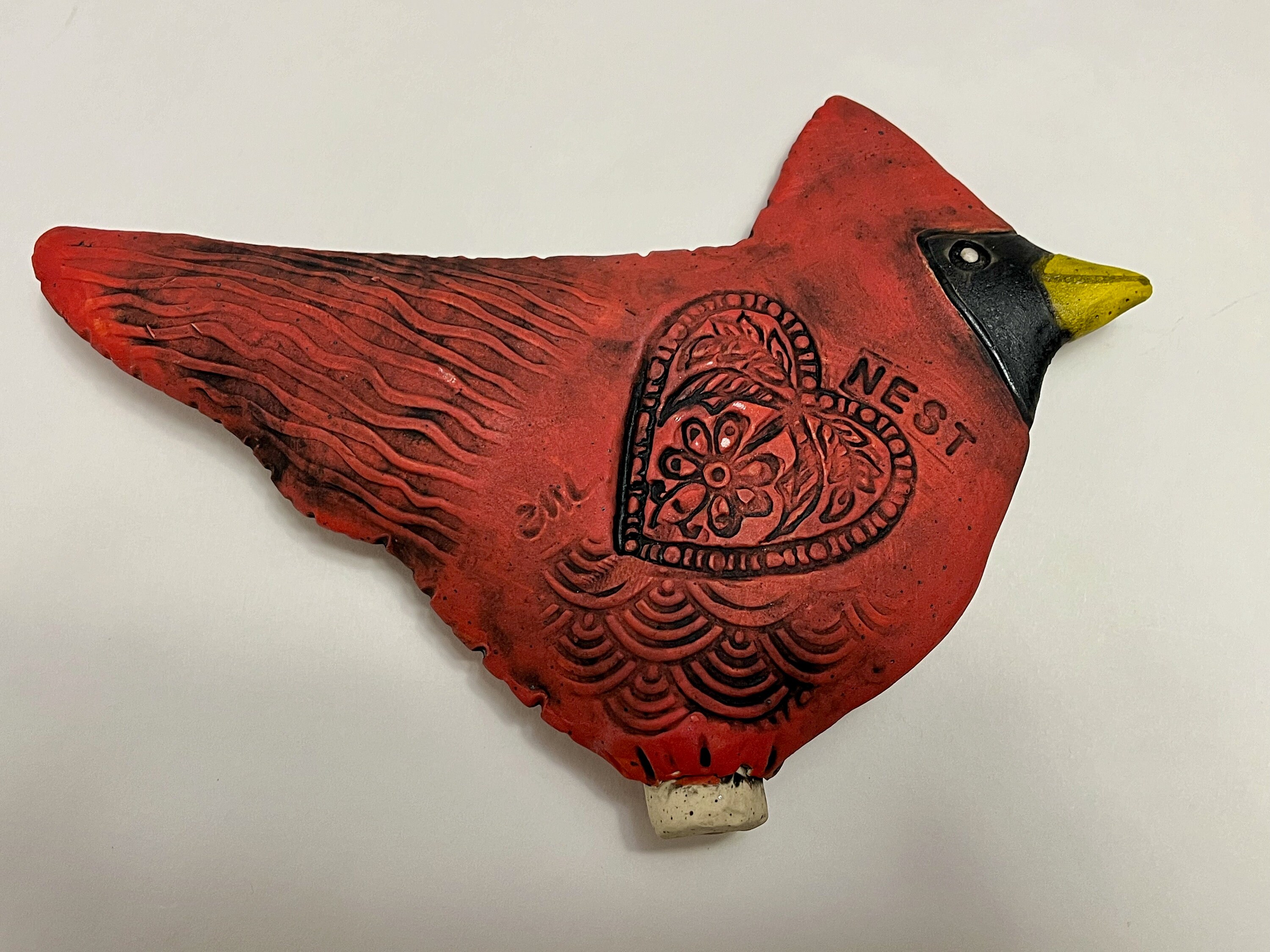 Ceramic Cardinal Garden Stake - Etsy
