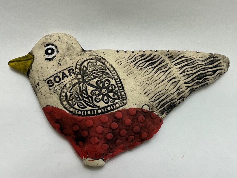 Handmade Ceramic Robin Garden Stake - Etsy