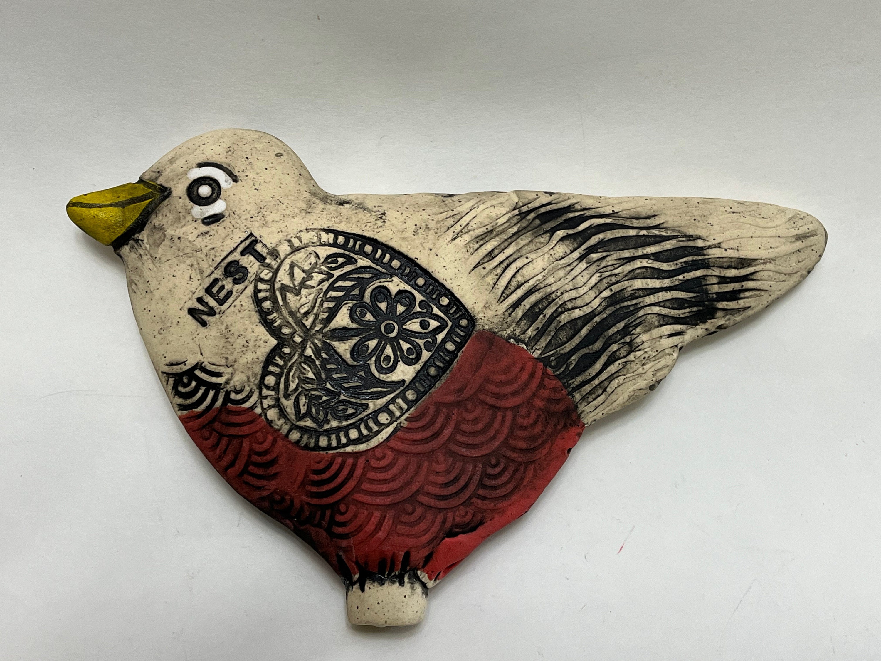 Handmade Ceramic Robin Garden Stake - Etsy