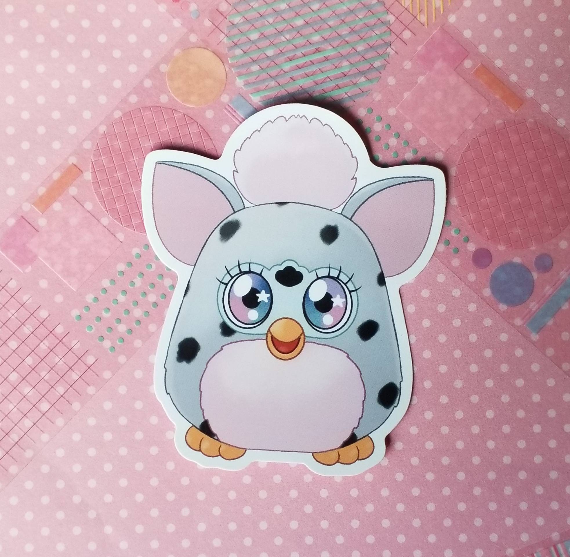 Skateboarding Furby Sticker Paper & Party Supplies etna.com.pe