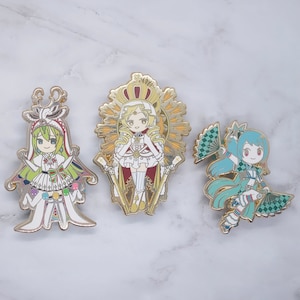 LIMITED Madoka Magica Magia Record Hard Enamel Pins - Holy Mami Alina Mitama Kanagi Kuroe Ui ...