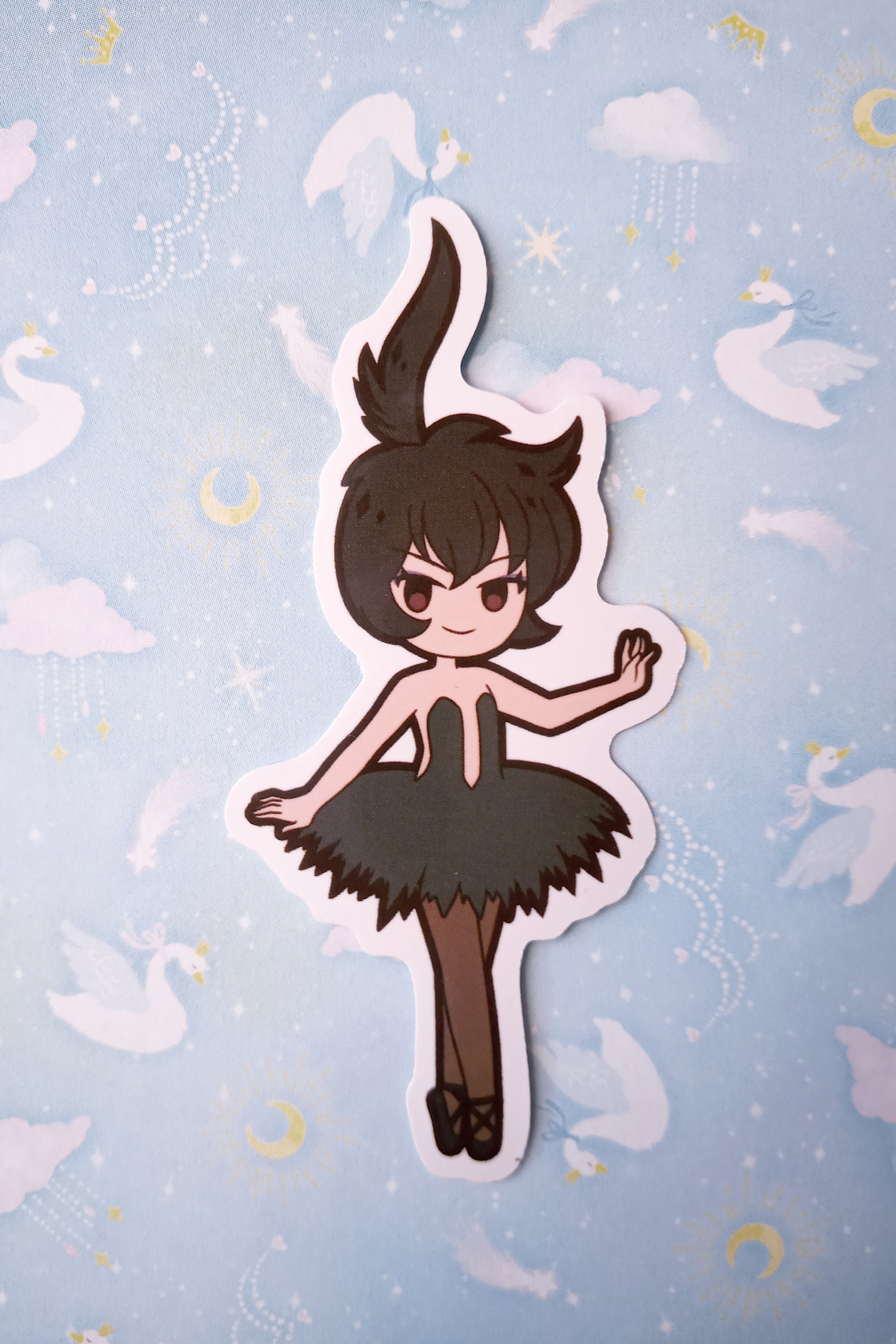 Princess Tutu Vinyl Stickers for Laptop Skateboard Console Water Bottle ...