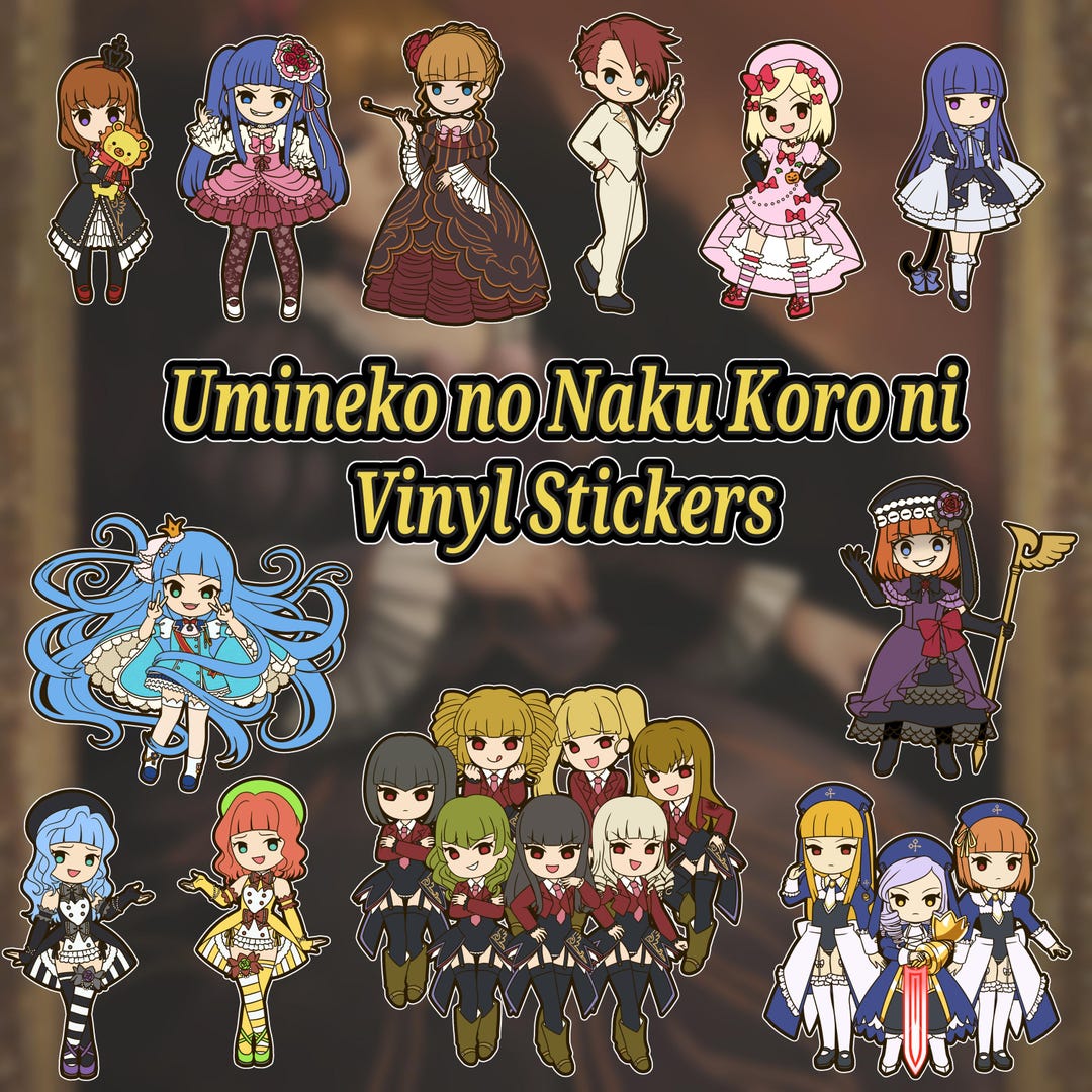 Umineko When They Cry Vinyl Sticker for Laptop Skateboard Console Water ...