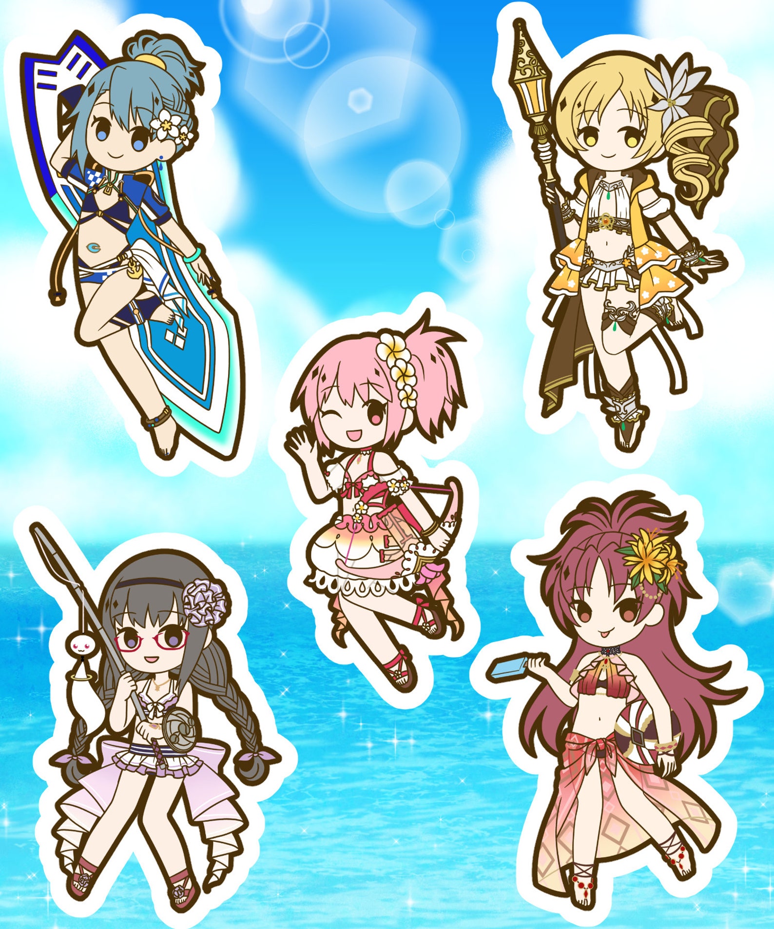 Madoka Magica & Magia Record Vinyl Sticker Sheets for Laptop - Etsy