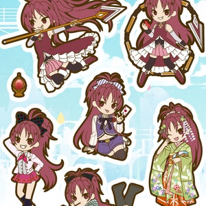 Madoka Magica & Magia Record Vinyl Sticker Sheets - for Laptop Car ...