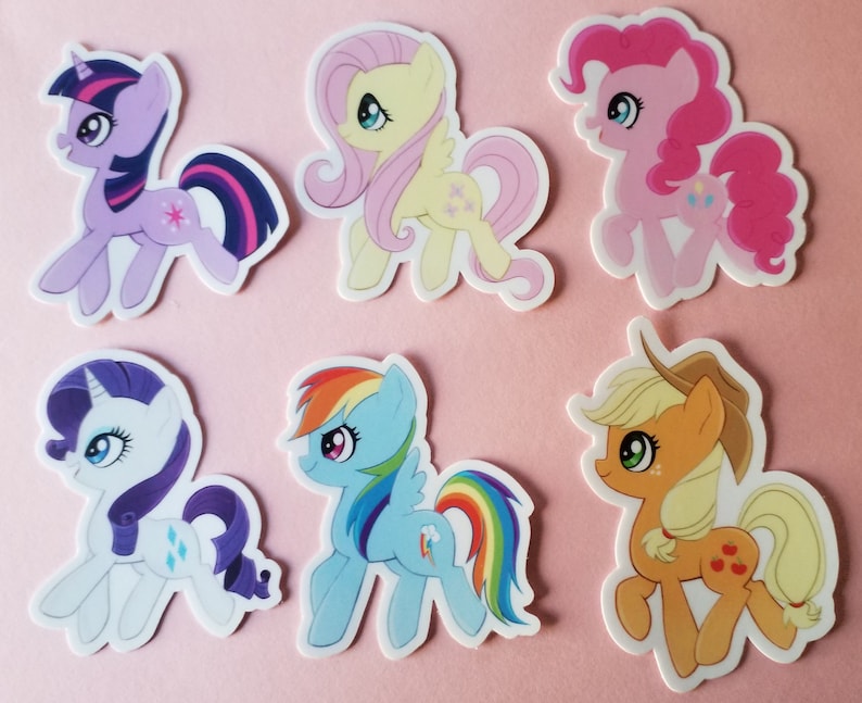 My Little Pony Friendship is Magic Vinyl Sticker Set Laptop - Etsy