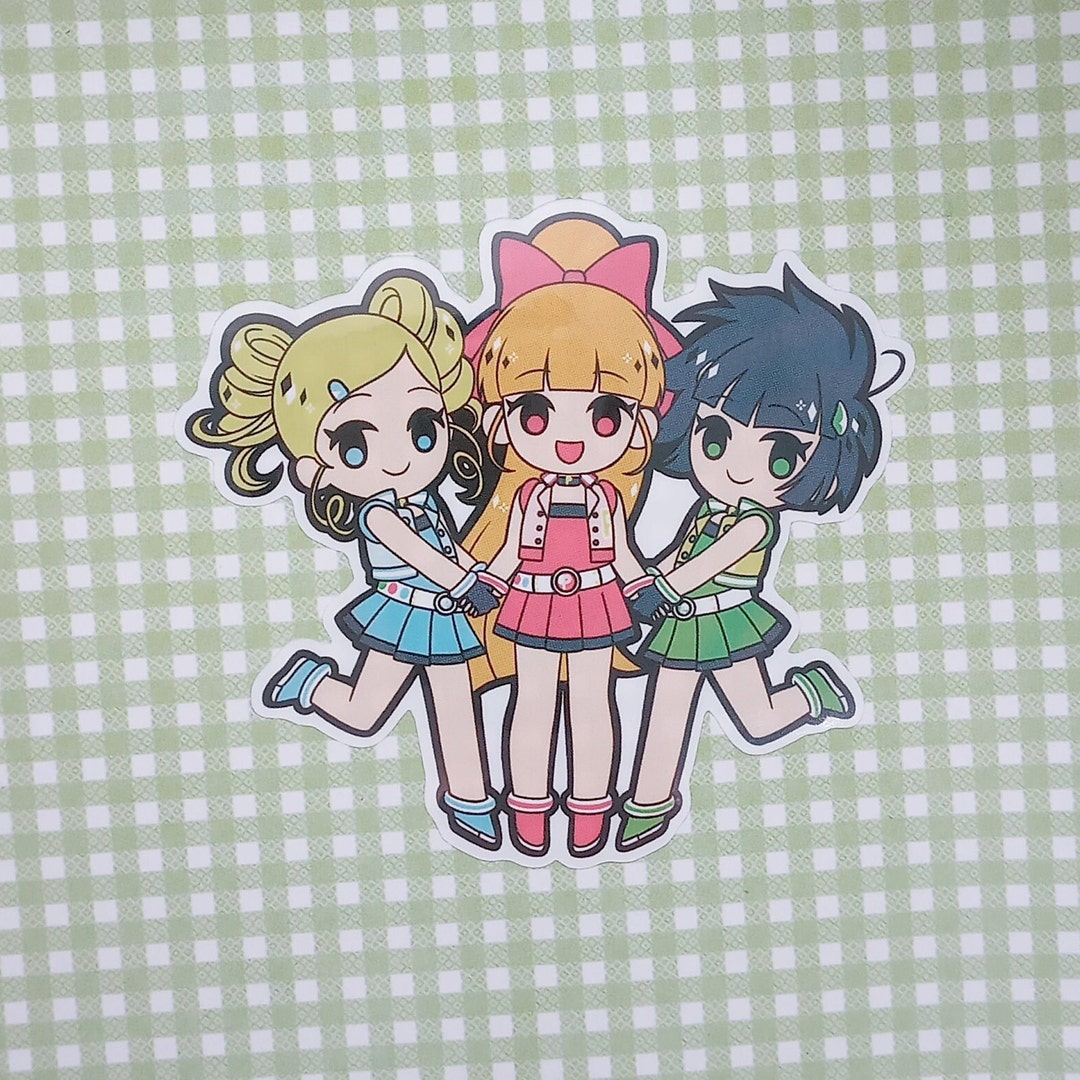 Powerpuff Girls Z Blossom Bubbles & Buttercup Vinyl Sticker for Laptop ...