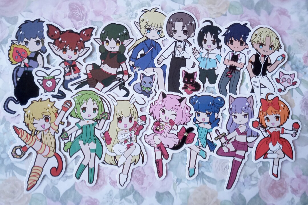 Tokyo Mew Mew Vinyl Stickers for Laptop Skateboard Console Water Bottle ...