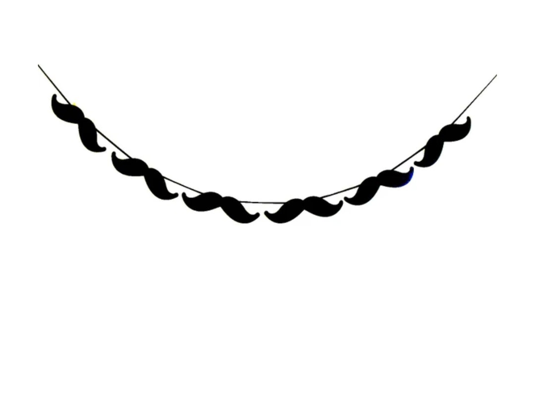 Mustache Moustache Banner Photo Props Black Tie Wedding party Little ...