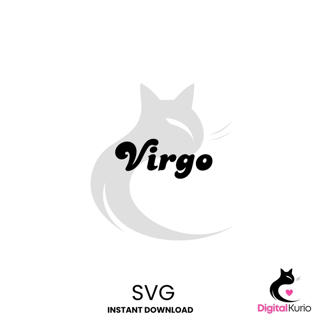 Virgo Zodiac Sign SVG File Ready for Instant Download Crafting Files ...