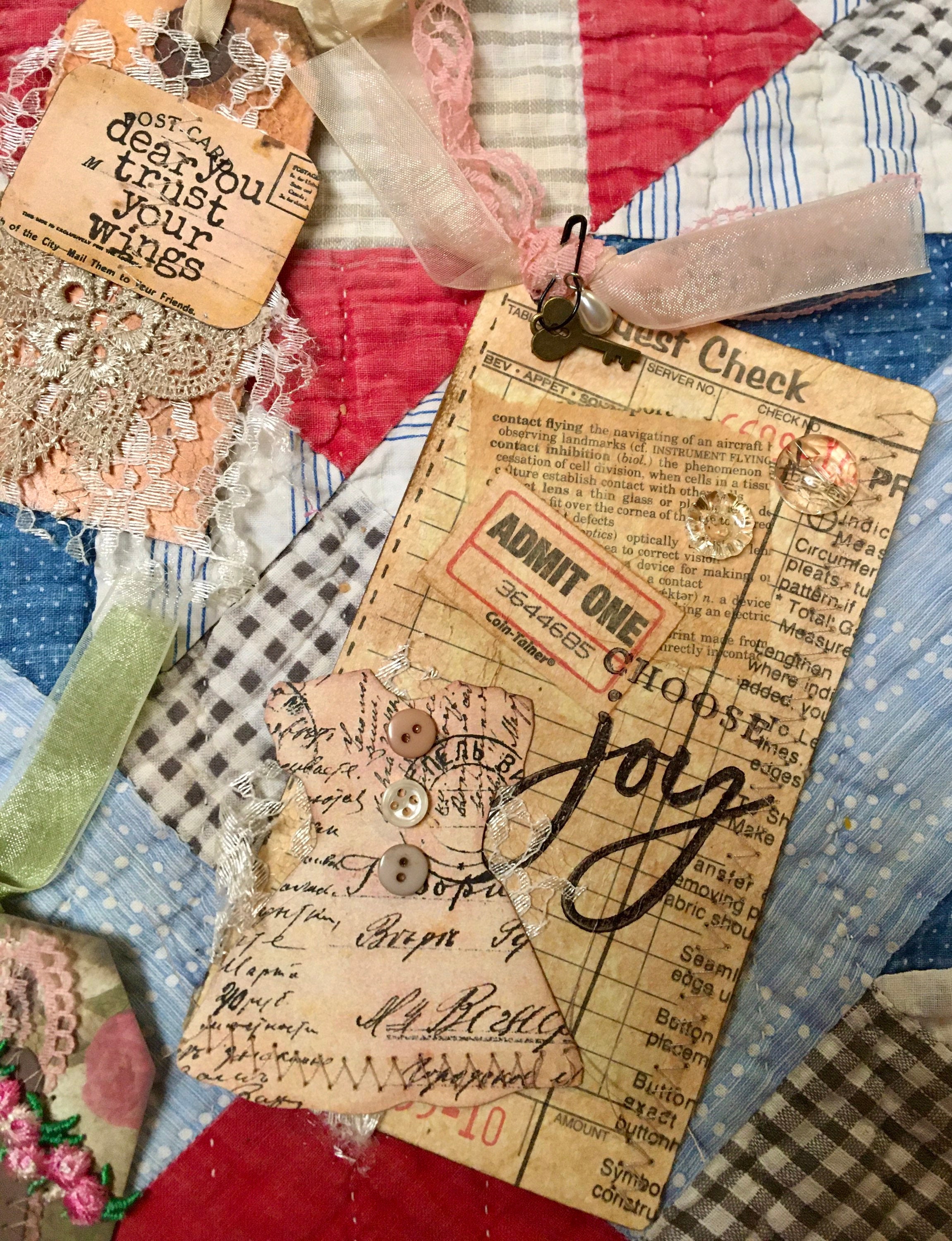 Junk Journal Tag Set Happy Mail - Etsy