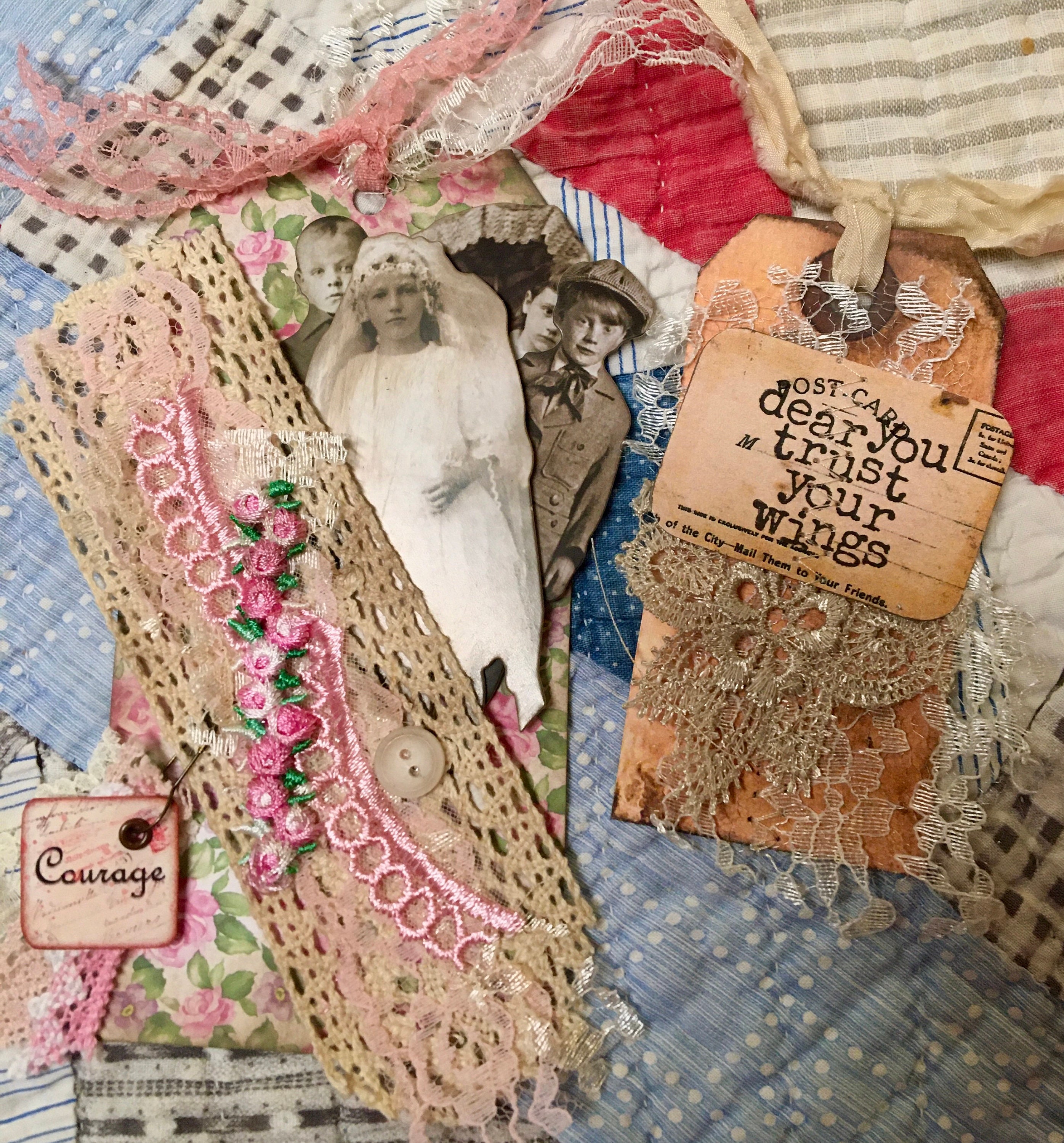Junk Journal Tag Set Happy Mail - Etsy