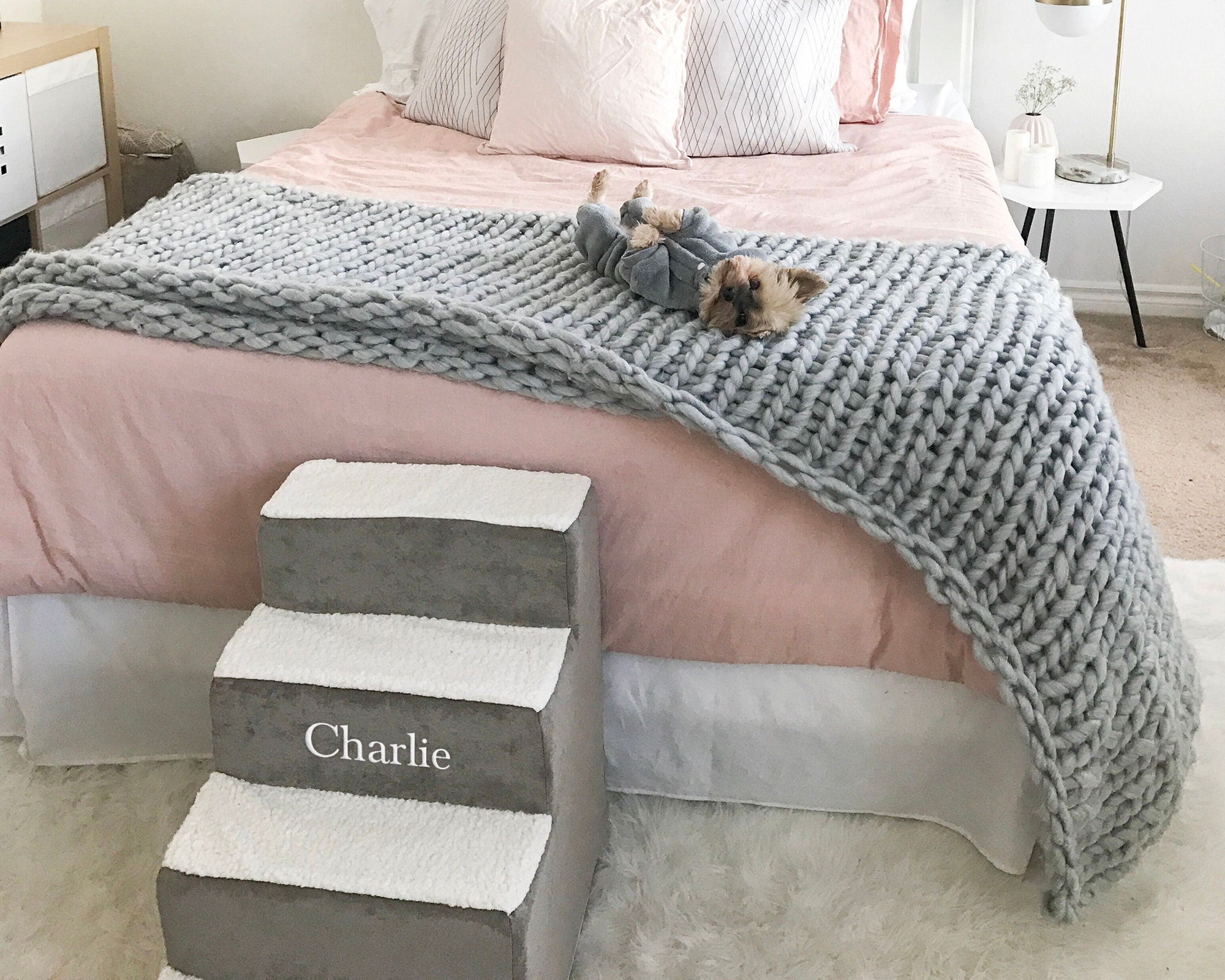 Personalized Pet Stairs Dog 3 Steps Durable Supportive Cushion - Etsy