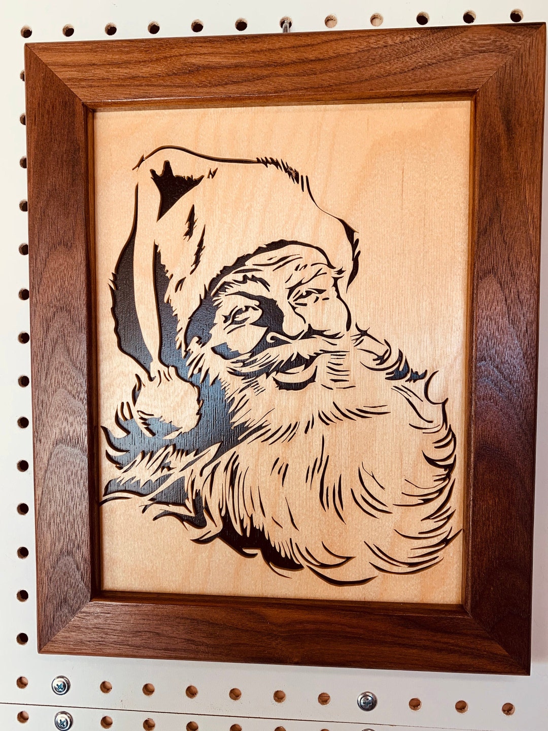 Scroll Sawn Santa Portrait - Etsy